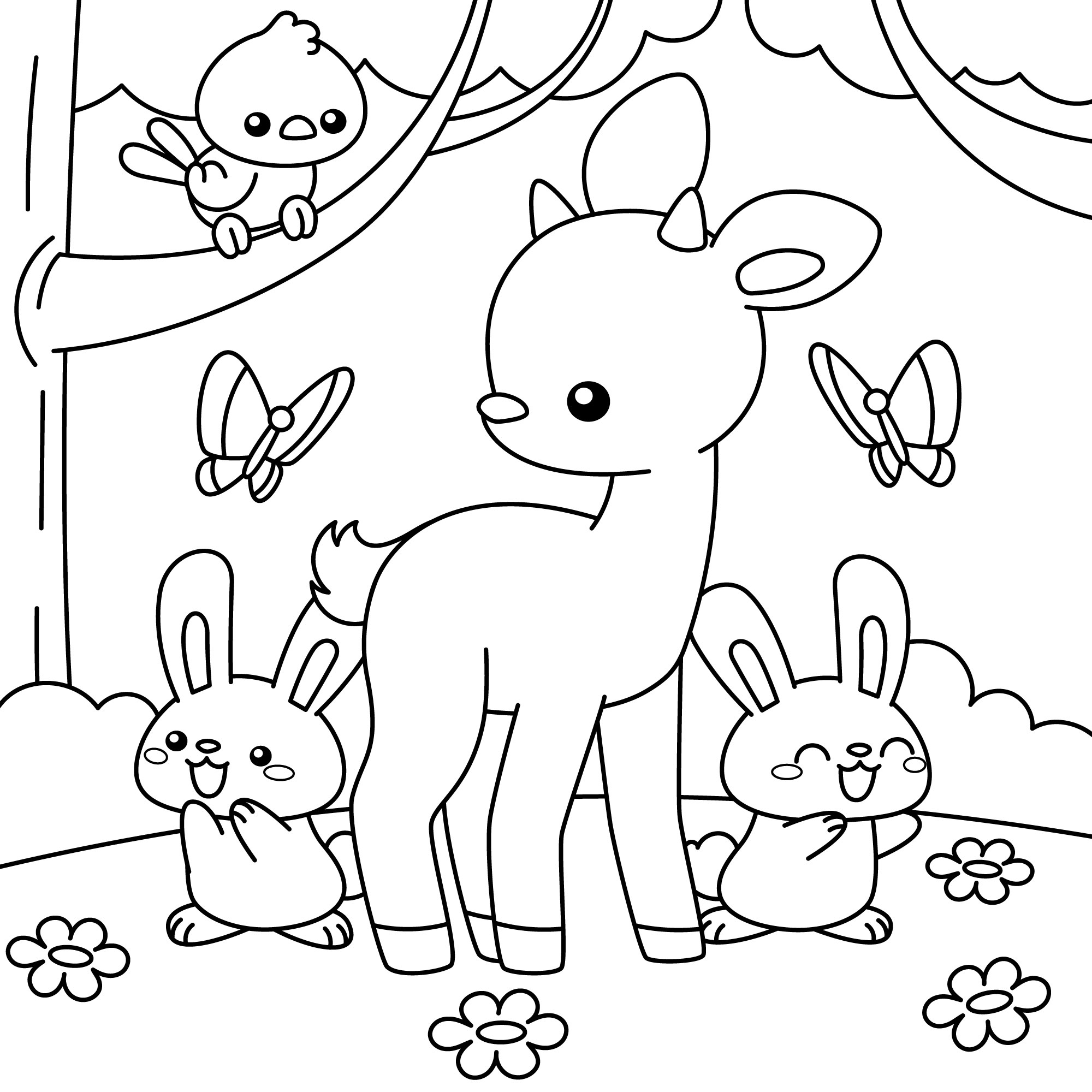 Cute Kawaii Coloring Pages – Sweet Animals, Foods & Chibi Fun